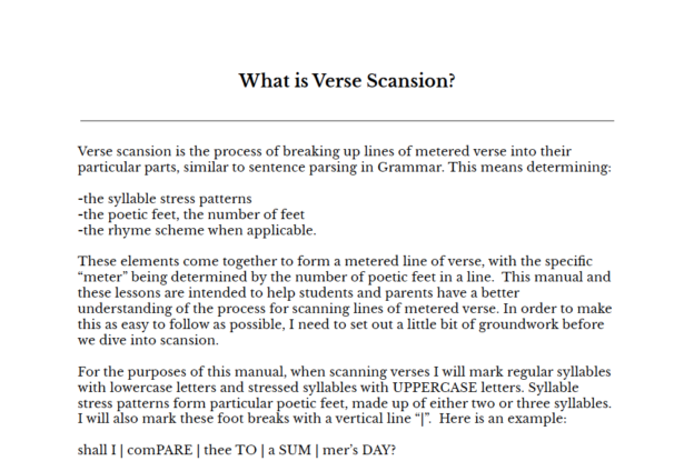 Poetry Scansion Lessons | A Delectable Education Podcast